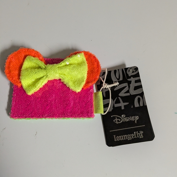 Loungefly | Accessories | Loungefly Disney Neon Pink And Orange Key ...